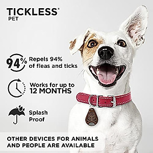 Tickless Classic Pet – Ultrasonic, Natural, Chemical-Free tick and flea Repeller - Black