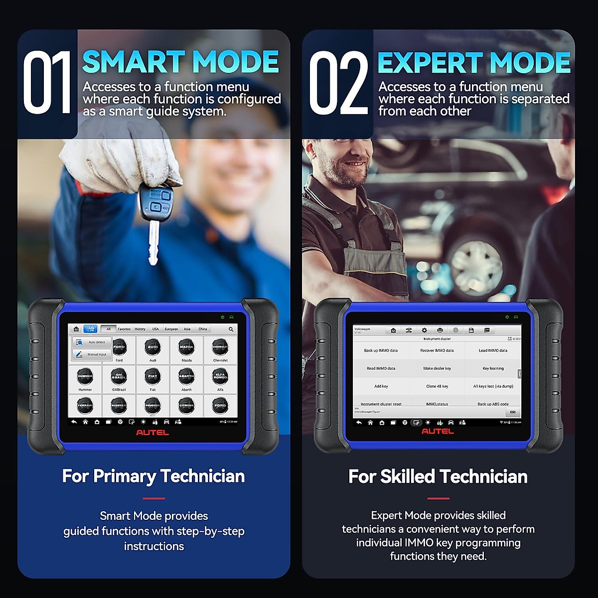 Autel MaxiIM IM508S w/ XP200 Programmer: 2024 Up of IM508 KM100 Key Fob Programming Tool, OS11 4+64G, 2.4&5G, Bidirectional Control 3000+ Test 40+ Reset OE Full Diagnose as MX900 MK900BT FCA AutoAuth