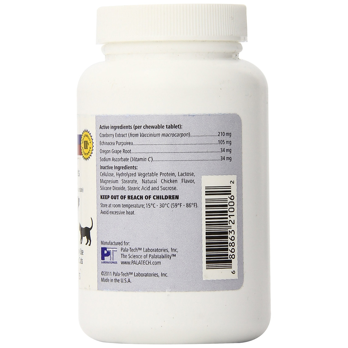 Pala Tech Cranberry Plus Chew Tabs 60 ct