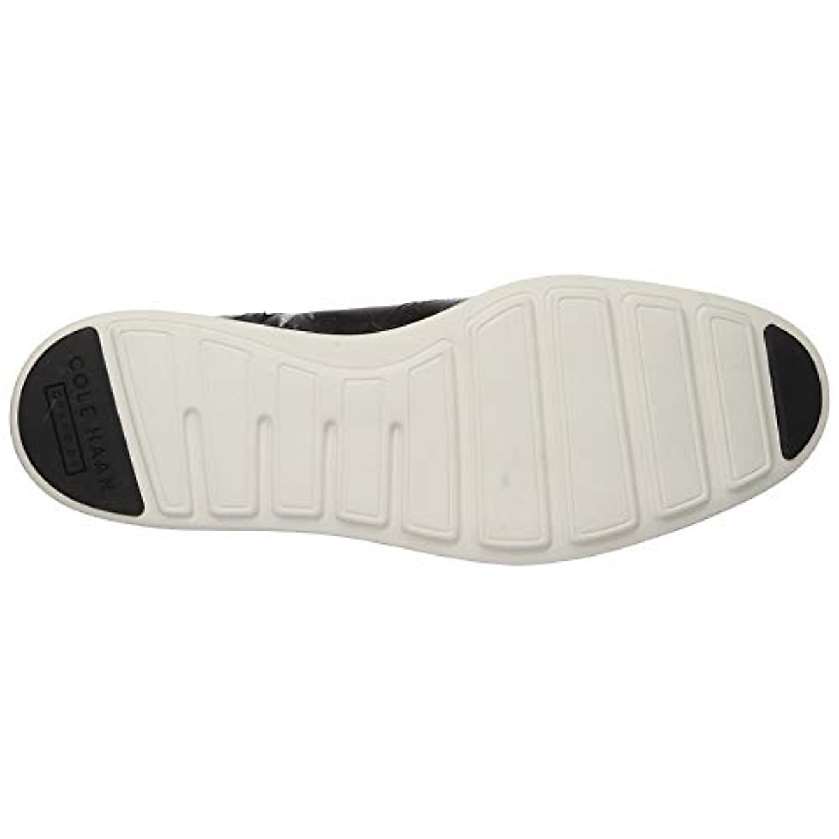 Cole Haan Men's Original Grand Shortwing Oxford Shoe, Black Leather/White, 12 Medium US