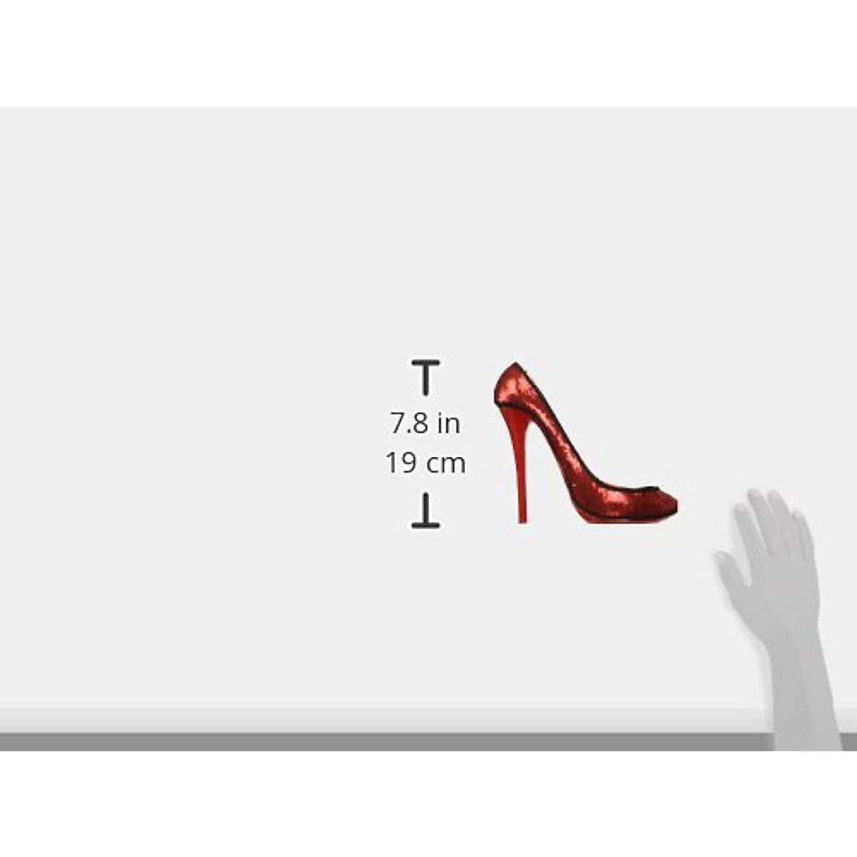 Hilarious Home Sequin Print High Heel Wine Bottle Holder - Stylish Conversation Wine Rack