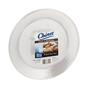 Chinet Cut Crystal Dinner Plates - 12 Pack