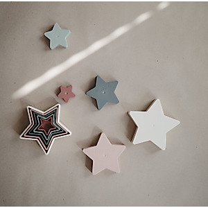mushie Nesting Stars Toy | Made in Denmark (Original)