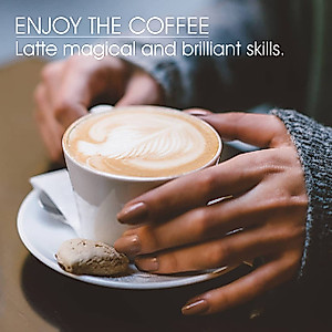 Milk Frothing Pitcher 304 Stainless Steel Milk Frother Cup 20 oz (600ml) for Coffee Arts/Espresso/Cappuccino