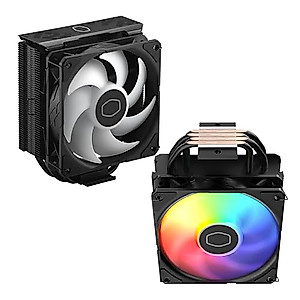 Cooler Master Hyper 212 Pro aRGB CPU Air Cooler, SickleFlow Edge 120 PWM Fan, Composite 4 Copper Heat Pipes, 152mm Tall, Sleek Top Cover, AMD Ryzen AM5|AM4, Intel LGA 1851|1700 Brackets