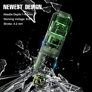 Tattoo Kit Wormhole Tattoo Rotary Tattoo Machine Kit Complete Tattoo Pen Kit 20PCS Tattoo Cartridge Needles 6PCS Tattoo Ink for Beginners and Tattoo Artists WTK159