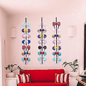 Gocasmus 3Pcs Mouse Ears Headband Holder Hanging Headband Organizer Bow Headpiece Hair Accessories Vertical Headband Holder Wall Display Decor