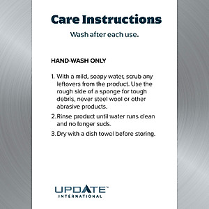 Update International (SFC-11) 11" Induction Ready Excalibur-Coated Stainless Steel Fry Pan