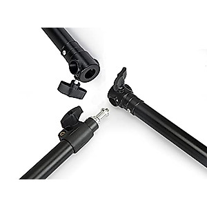 Overhead Phone Stand, Multi-Purpose Desktop Video Mount Holder Compatible with iPhone Samsung Smartphone Cameras Webcams Light Panels, for Nail Art, Baking, Crafting, Ceramics, Makeup, Online Course