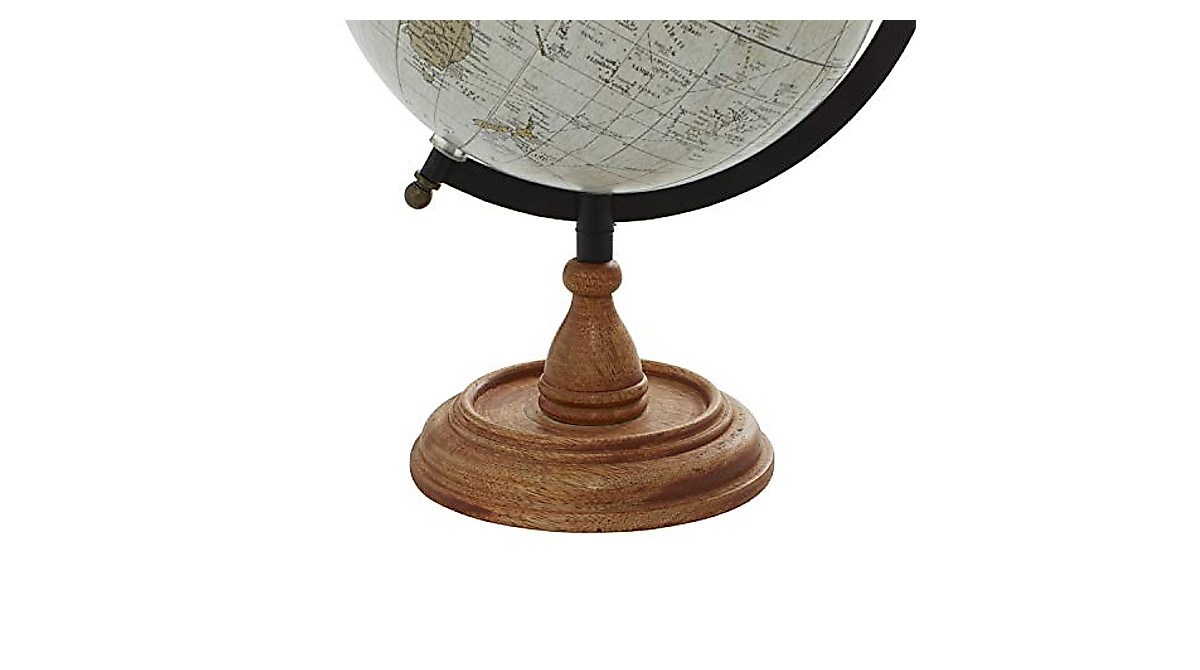 Deco 79 Mango Wood Globe - Elegant Home Decor