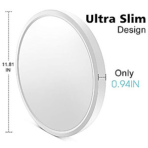 LED Flush Mount Ceiling Light Fixture, 5000K Daylight White 24W(240W Equivalent) 12 Inch Flat Modern Ceiling Lighting, 3200LM Ceiling Lamp for Bathroom Porch, Kitchen, Bedroom, Living Room, Hallway