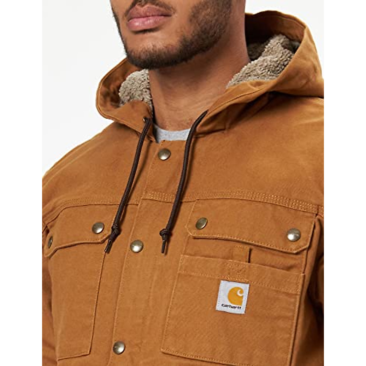 Carhartt Men's Bartlett Jacket (Regular and Big & Tall Sizes), Brown, Medium