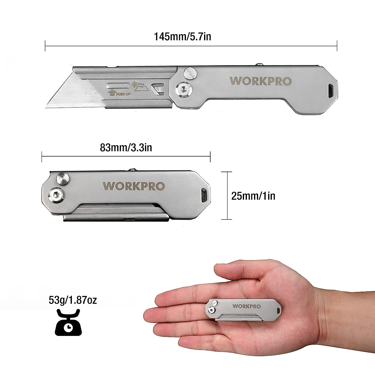 Folding Utility Knife- Mini + Heavy Duty