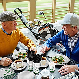 durony 168 Pieces Golf Party Decorations Including Golf Paper Plates Napkins and Cups Disposable Tableware Set for Golf Sports Theme Party Supplies Serve 24 Guests