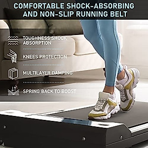 Gallelife Walking Pad, Under Desk Treadmill, 2 in 1 Walkstation Walking Pad Treadmill Portable Desk Treadmill Installation Free with Remote Control Walking and Jogging Machine for Home/Office