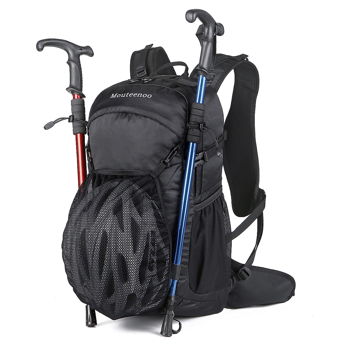 Mouteenoo Mountain Biking Backpack for MTB, Cycling and Bike Commuter Backpack for Men and Women (Black)