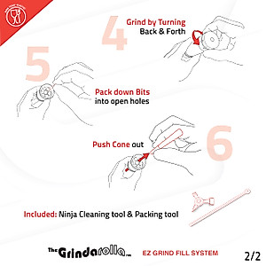 Grindarolla Cone Loading Grinder | Matte Green | Pack your Pre-Rolled Cones and Grind your contents for a Quick, Convenient, Durable, Simple Experience