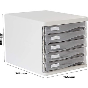 File Cabinets Drawer Plastic Desktop Office Storage File Box A4 Multi-Layer Data Cabinet HUYP