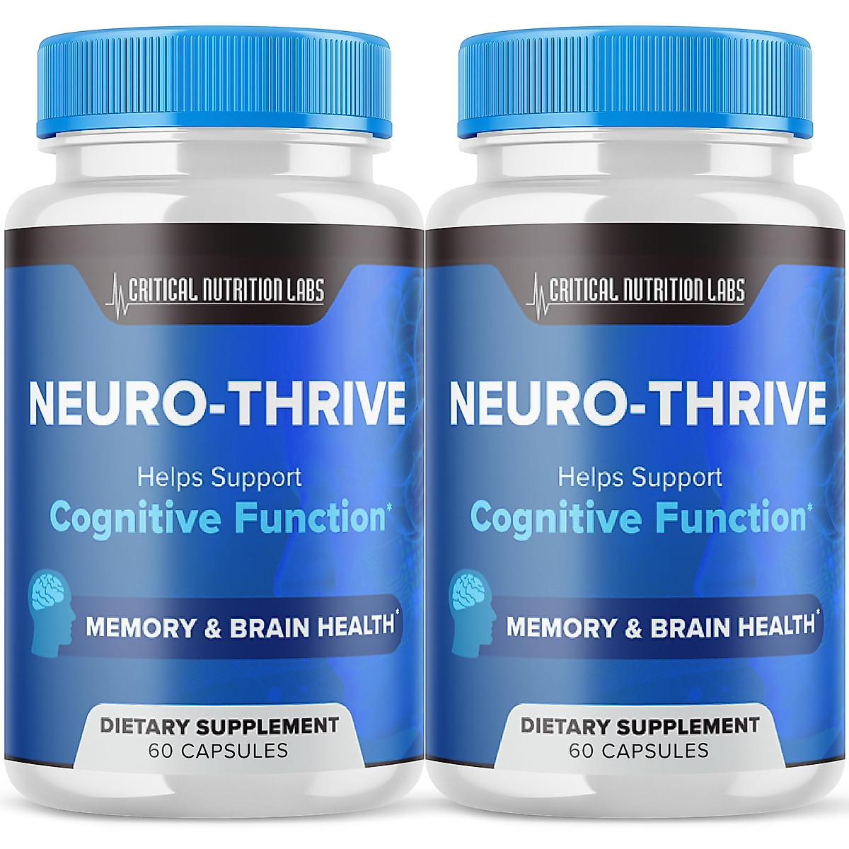 (2 Pack) Neuro-Thrive, Neuro-Thrive Pills, Neuro-Thrive Supplement, Neuro-Thrive Brain Pills, Neuro-Thrive Nootropic Capsules, Neuro-Thrive Brain Health Advanced Formula Supplement (120 Capsules)
