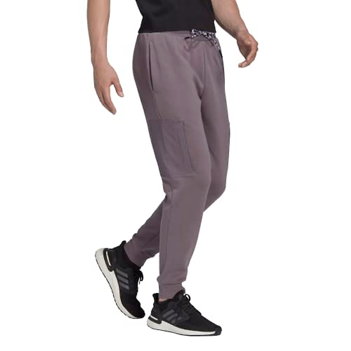 adidas Men's Essentials Brandlove Fleece Pants, Trace Grey/Black, XX-Large