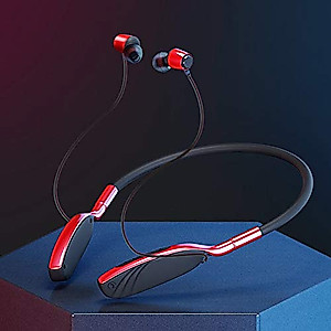 Heave Wireless Earphones,Bluetooth Headphones Neckband in Ear Magnetic Earbuds,Sweatproof Headphones with Mic,48 Hours Standby Time for Home Office Grey