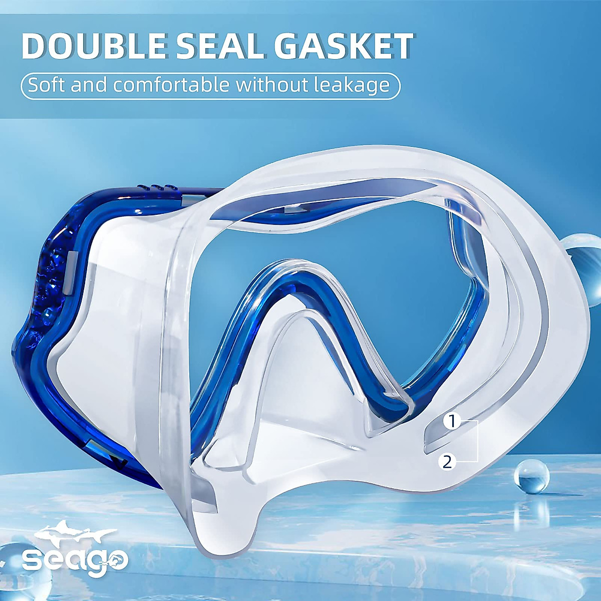 Kids Swim Goggles for Boys Girls Youth Swimming Goggles with Nose Cover Scuba and Silicone Swim Mask Anti-Fog No Leak 180° Panoramic Clear View Tempered Glasses Water Pool Goggles for Teens 6-14 8-12