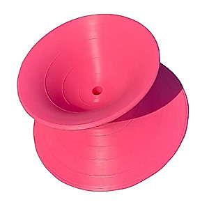 Kunovo 360 Degree Swivel Gyro Chair, Toys Rotation Sense Training Equipmen for Entertaining Festivals Backyard, All-Weather Tumbler Sports Chairs (Color : Pink, Size : Small)