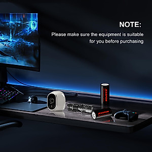 JESSPOW CR123A Rechargeable Batteries for Arlo, Rechargeable Batteries 32 Pack with Charger Compatible with Arlo Security Cameras (VMK3200/VMC3030/VMS3330/3430/3530/) and Flashlight and More