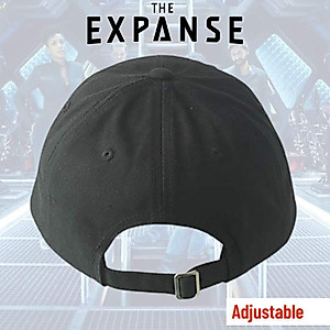 Amazon Studios The Expanse Rocinante Cotton Adjustable Dad Hat with Curved Brim, Black, One Size