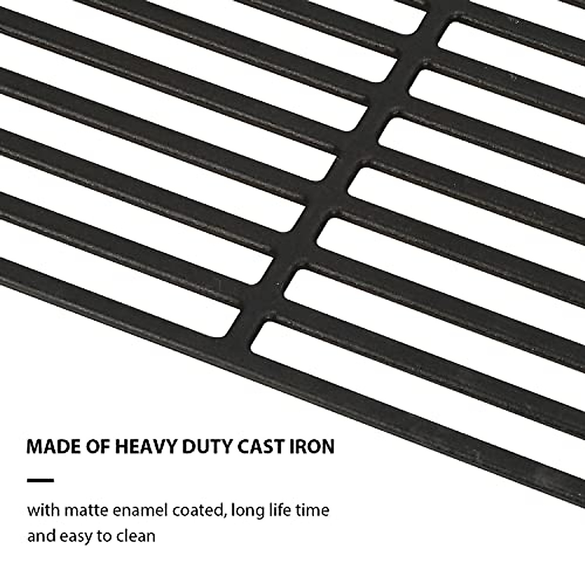 Nexgrill Replacement Parts for 4 Burner 720-0830H 720-0830D 720-0670A 720-0783C 720-0783E 720-0958A, 17" Cast Iron Grill Grates for 5 Burner 720-0888N Charbroil 463241113 463446015, Kenmore Gas Grills