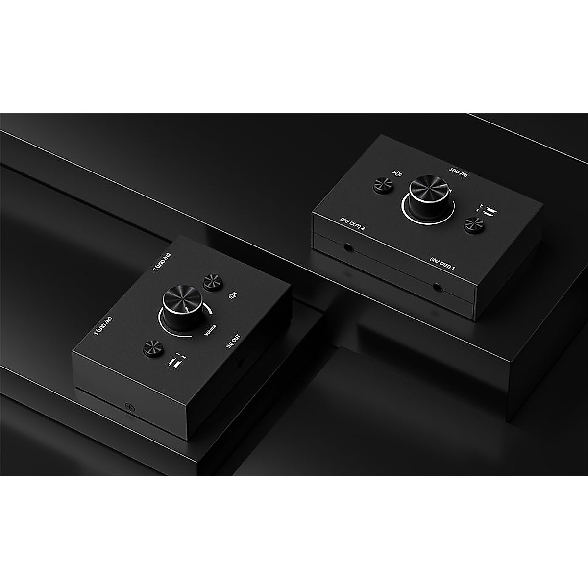 3.5mm Stereo Audio Switch Audio Switcher Passive Speaker Headphone Manual Selector Splitter Box Audio Sharing