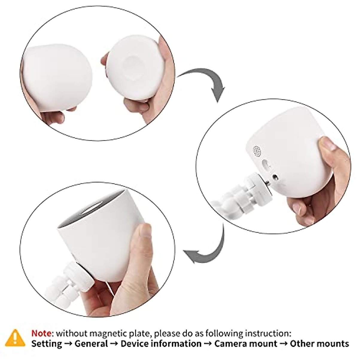 2 Pack Flexible Tripod for Google Nest Cam Outdoor or Indoor, Battery, Adjustable Mounting Bracket to Attach Your Nest Camera Wherever with No Tools - White