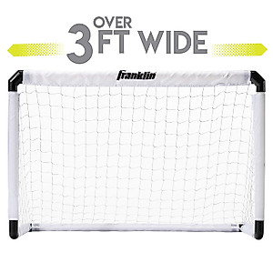 Franklin Sports Soccer Goal and Ball - Glow In The Dark/Light Up - 39.5 x 25.5 Goal