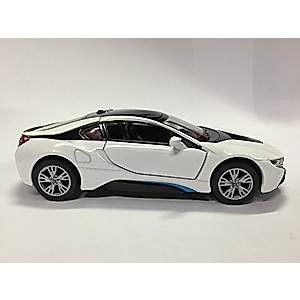 KiNSMART BMW i8 SetOf4 5" 1:36 Scale Die Cast Metal Model Toy Car w/ Pullback Action