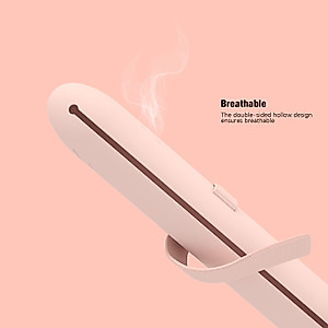 JDZJUCHU Travel Makeup Brush Holder,Make Up Organizer Bag Case,Cosmetic pouch,Toiletry Organizer,Silicon Small Makeup Brush Purse(Light Pink)