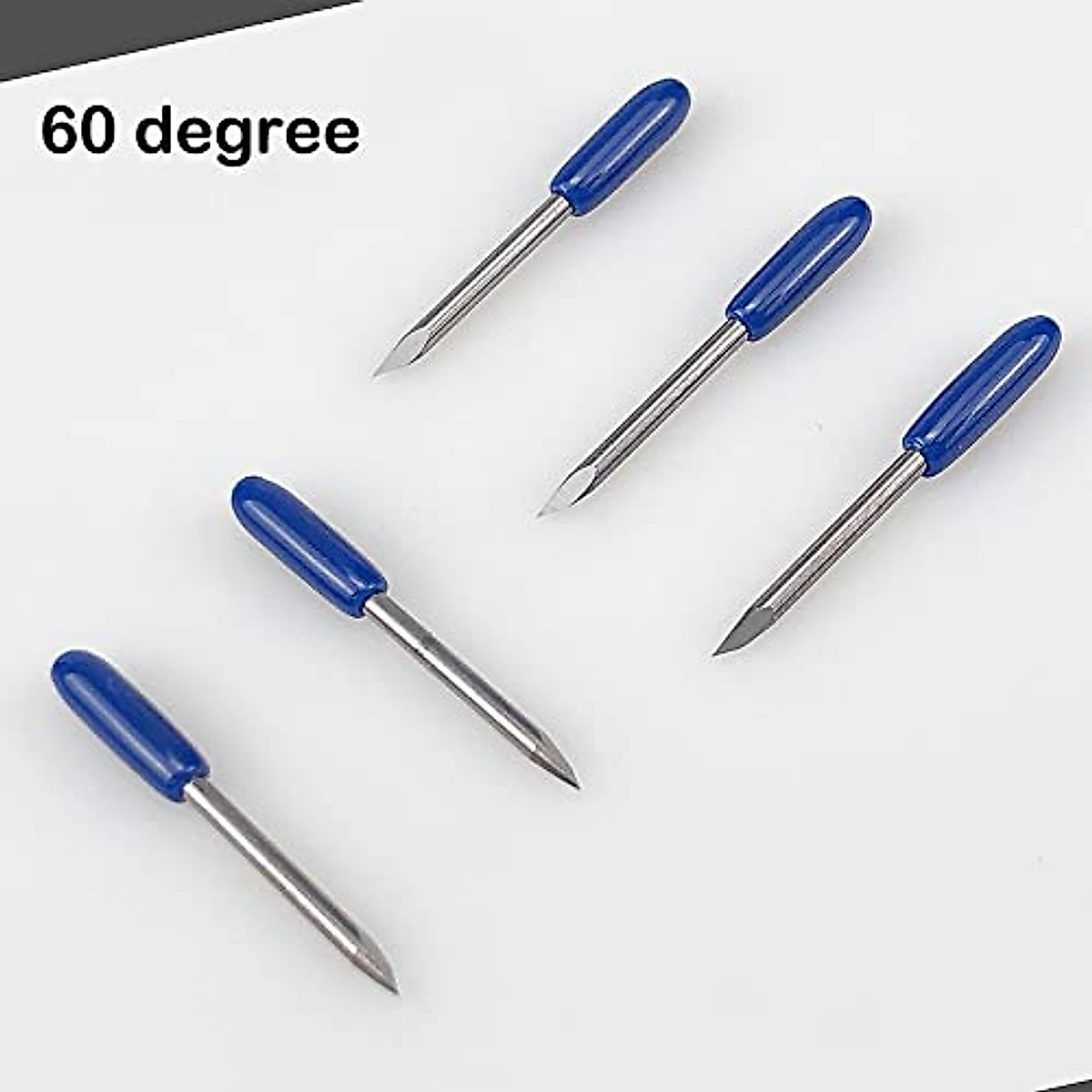 15PCS Tungsten Steel Vinyl Cutter Knife Blades 30°/45°/60° Lettering Blade Cemented Carbide Blade for Mimaki CG-60 CG-130 Cutting Plotter (15 Blades:15x30)