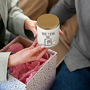 Funny Gifts for Him Her - Romantic Anniversary Birthday Gifts for Boyfriend Girlfriend Couples Husband Wife Cute Lavender Candle Christmas Valentines Day Present for Women Men