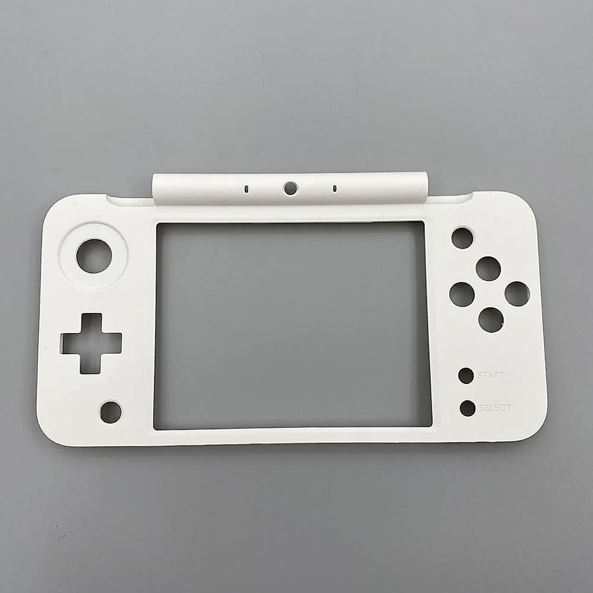 New Full Housing Case Cover Shell Front Bottom Panel LCD Frame Middle Frame Replacement Parts for New 2DS XL LL Game Console White & Yellow