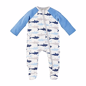 Mud Pie Baby Boy Sleeper, Shark, 9 Months
