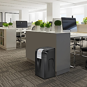 Bonsaii 14 Sheet Paper Shredder for Office, 60-Mins Cross-Cut P-4 Level Paper Shredder Shreddable Document/Mails/CDs/Credit Cards with 4.2 Gal Pullout Basket, Jam Proof & 4 Casters(3S16 Upgrade)