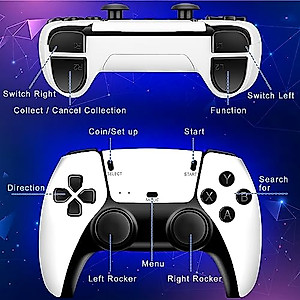 Retro Game Console, 64G Nostalgic Stick Game, 4K HDMI Output Plug and Play Classic Video Game Stick Built in 20000+ Games,Wireless Retro Game TV Stick with 23 Emulators,Dual 2.4G Wireless Controllers