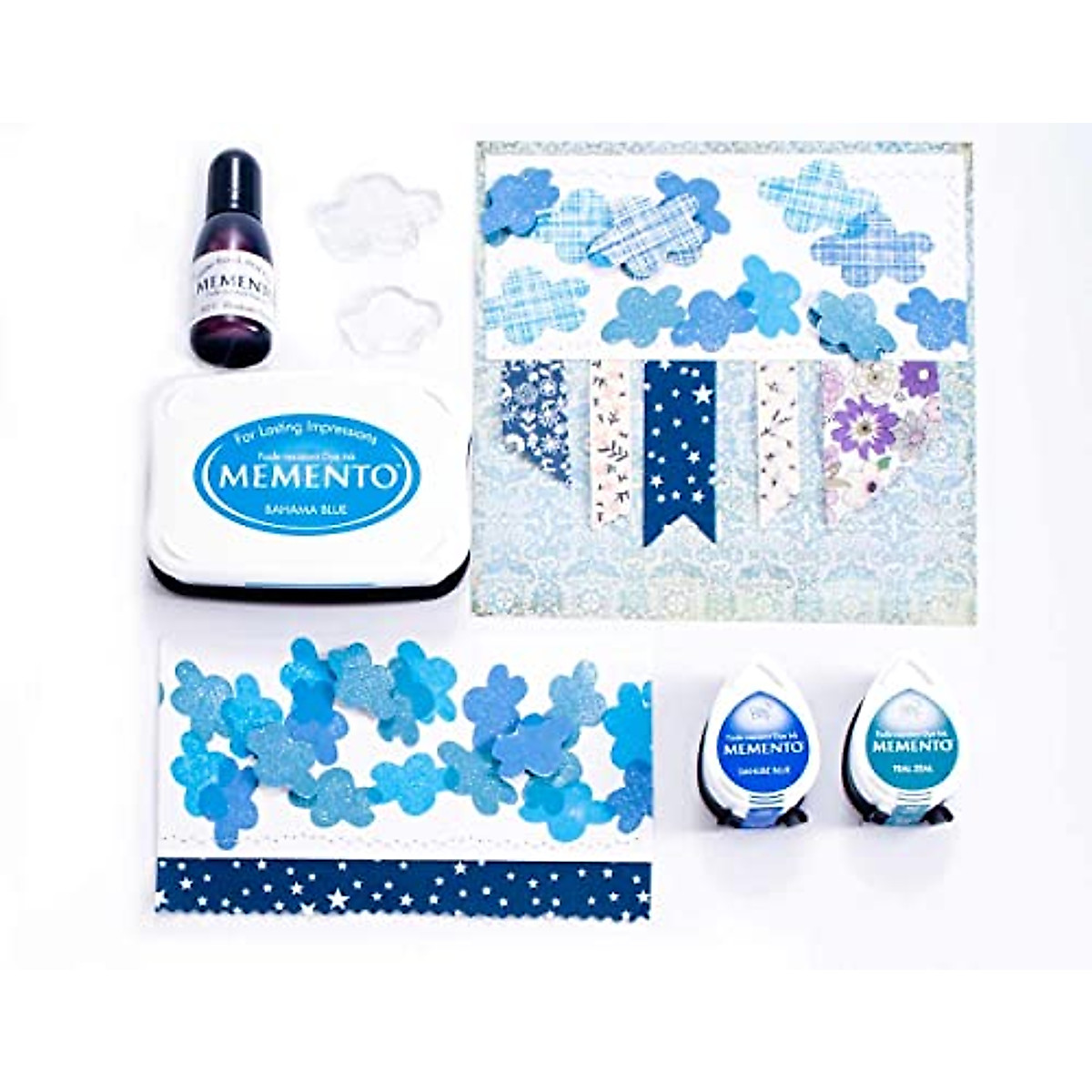 Tsukineko MD-012-100 12-Piece Assortment Memento Dew Drops Fade-Resistant, Gum Drops