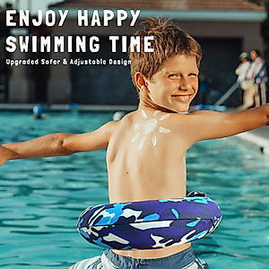 eirix Inflatable Swim Trainer for Kids/Adults, Protable Swimming Belt for Training, Multifunctional U Shaped Travel Waist Pillow