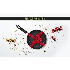 Utopia Kitchen Saute Fry Pan - Nonstick Frying Pan - 8 Inch Induction Bottom - Aluminum Alloy and Scratch Resistant Body - Riveted Handle (Grey)