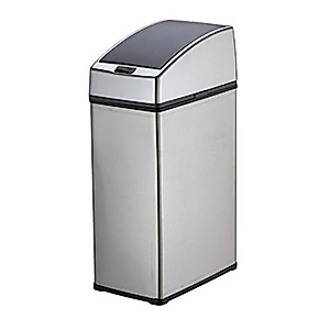 DHTDVD Smart Trash Bin Induction Automatic IR Sensor Dustbin Induction Rubbish Can Household Waste Bins Cleaning Accessories (Color : White-Fruit peach5, Size : 4L)