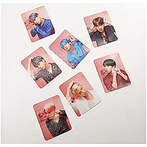 32Pcs Map Of The Soul New Album Lomo Card Set Photo Postcard Set with 5 Photo Clips 2 Meter String 1 3D Sticker