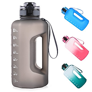 GEMFUL Large Water Bottle with Handle 74oz BPA Free for Sports