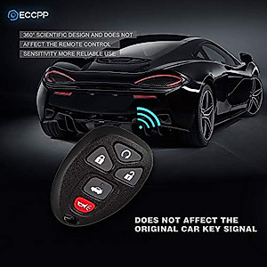ECCPP 1X Replacement Uncut Keyless Entry Remote Control Car Key Fob (Shell Case) for Chevy Malibu/Cobalt for Buick LaCrosse/for Pontiac G5 G6 Grand Prix KOBGT04A