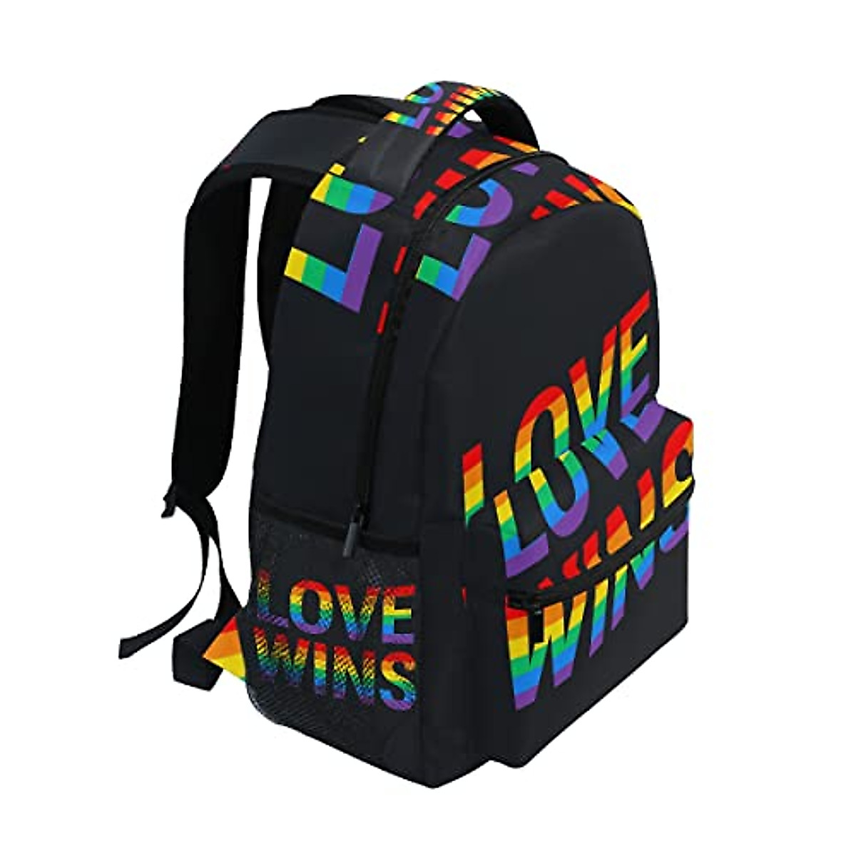 School Backpack Love Wins Pride Rainbow Teens Girls Boys Schoolbag Travel Bag
