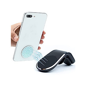 24 Pieces Mount Metal Plate for Phone Car Magnetic Mount Disc Universal Metal Plate Adhesive Sticker Replacement Magnet Patch for Magnetic Car Mounts Cell Phone Tablet Holder (Flower Squama Style)